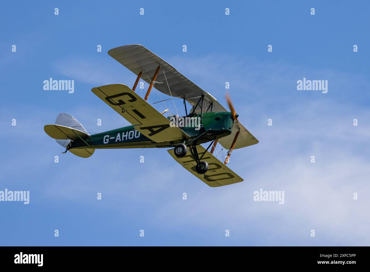 De Havilland DH82 Tiger Moth, G-AHOO, displaying at the Shuttleworth ...