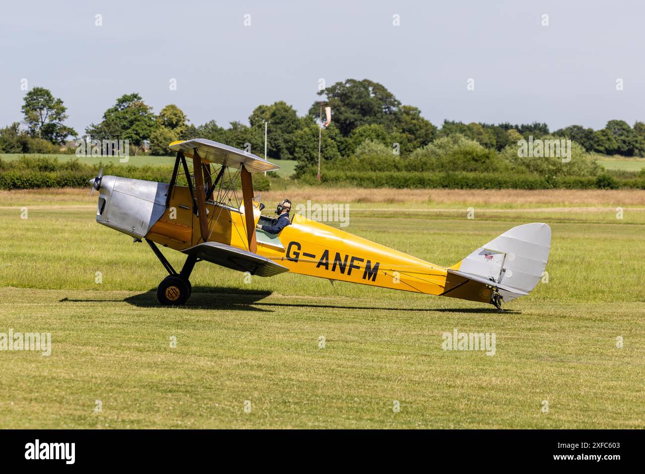 De Havilland DH82A Tiger Moth, G-ANFM, displaying at the Shuttleworth ...