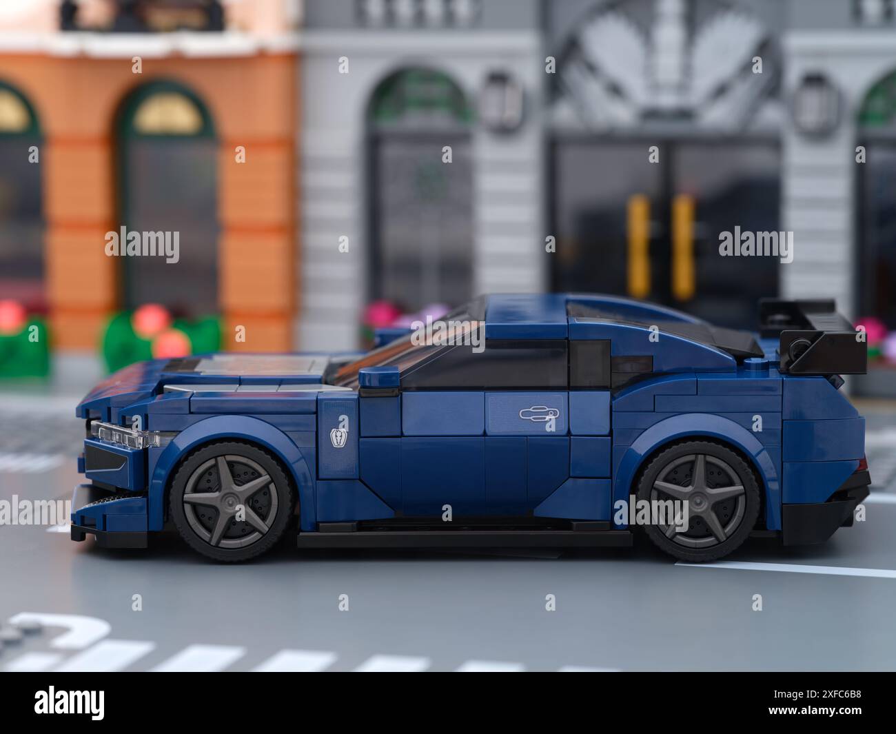 Tambov, Russian Federation - July 01, 2024 Lego Ford Mustang Dark Horse ...