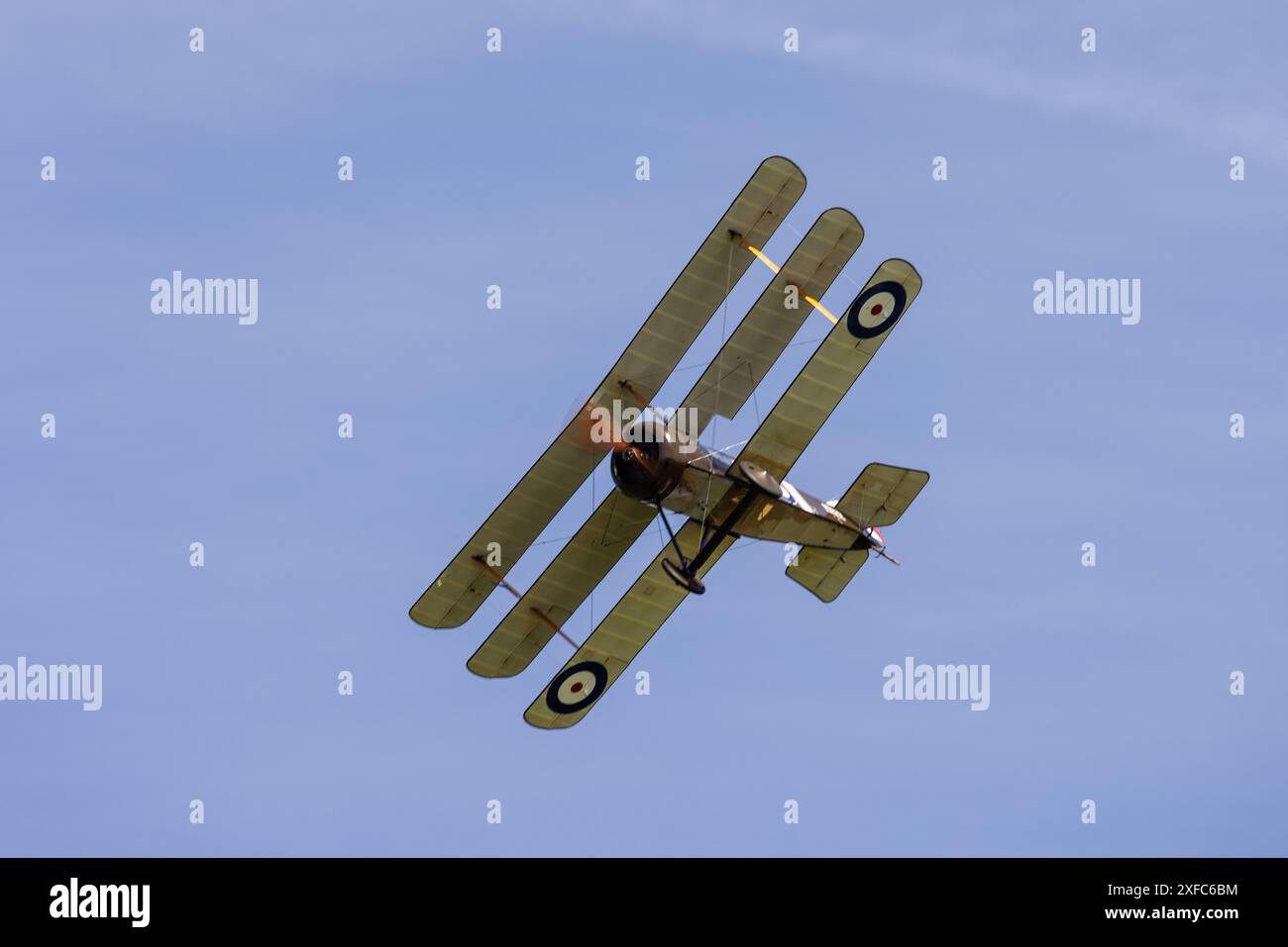 Sopwith Triplane, registration G-BOCK, "Dixie", displaying at the ...