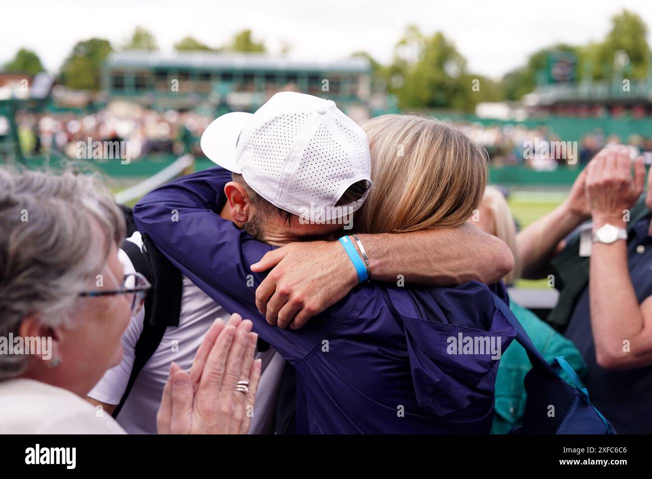 Jacob Fearnley after beating Alejandro Moro Canas (not pictured) on day ...
