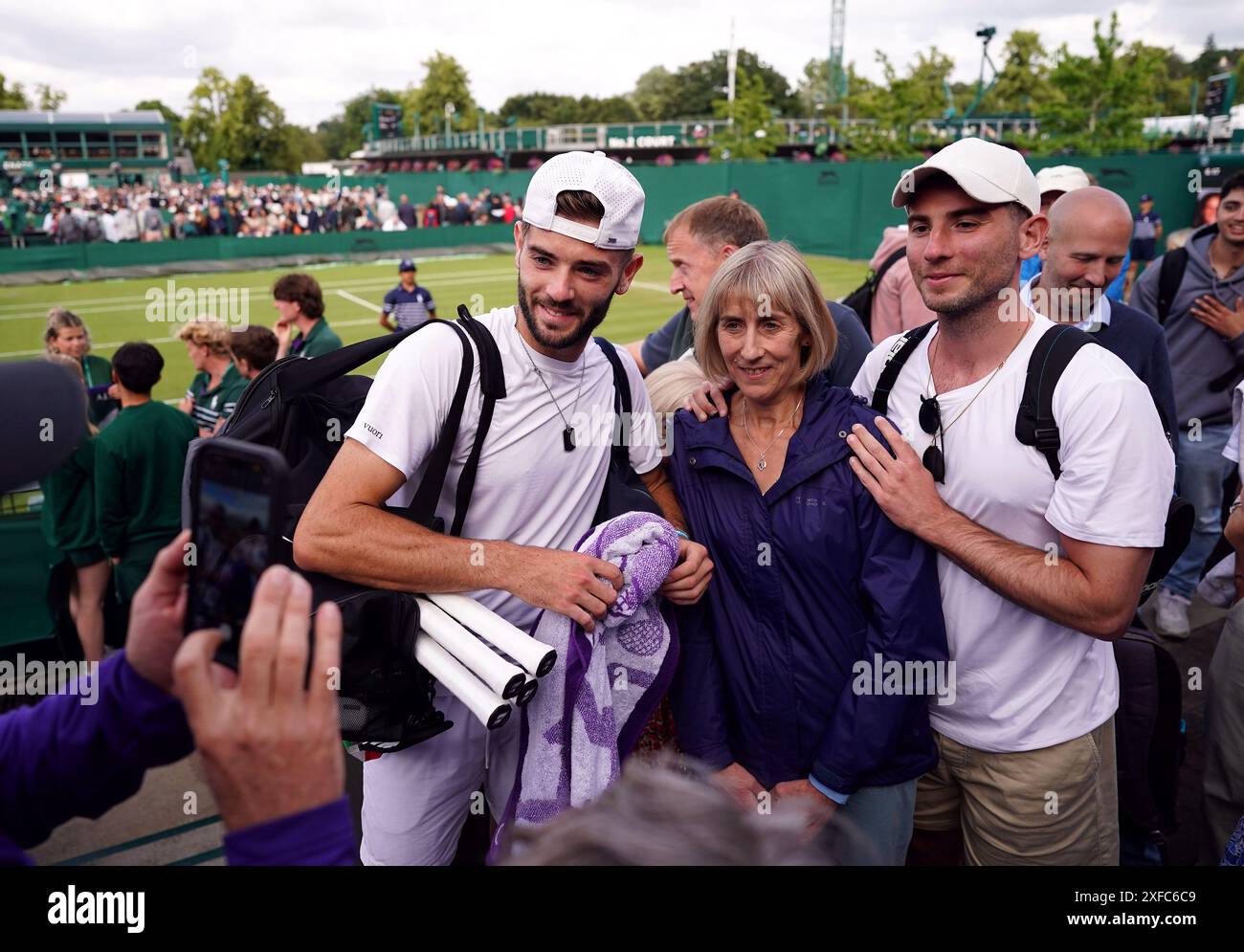 Jacob Fearnley after beating Alejandro Moro Canas (not pictured) on day ...