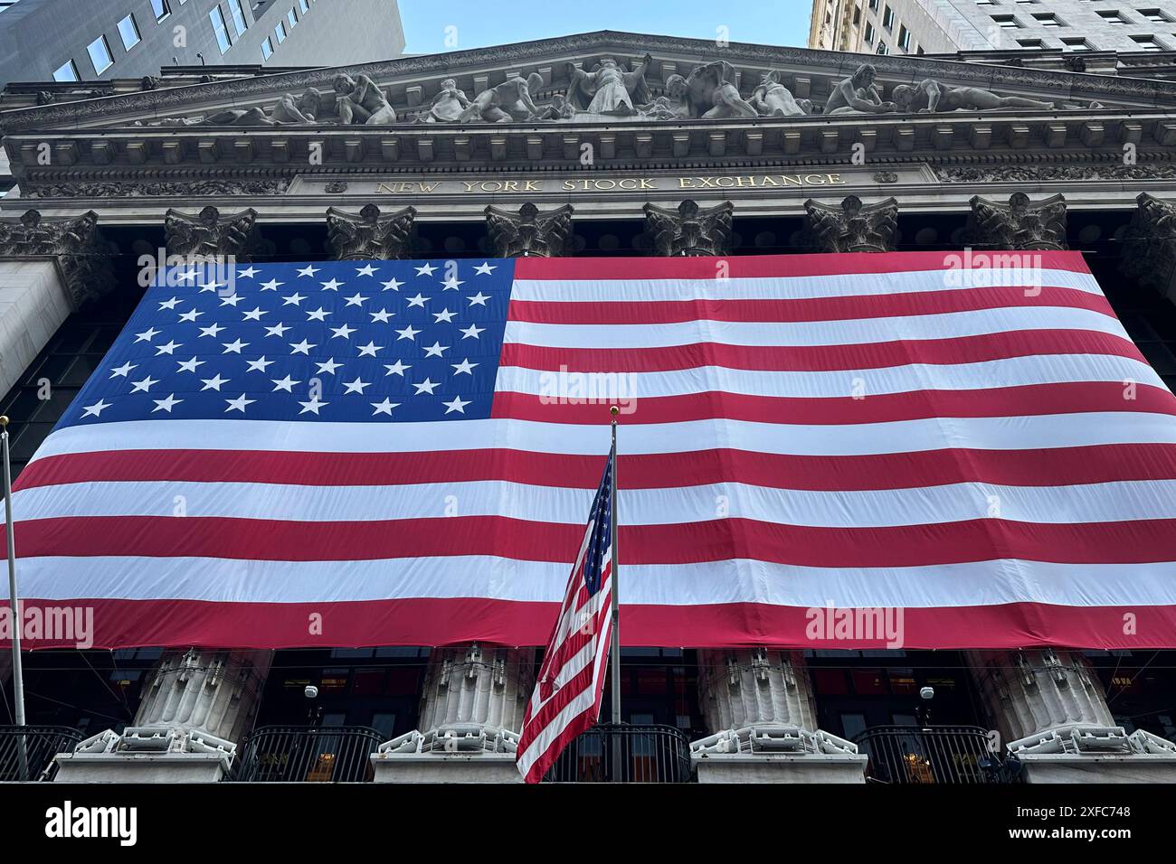 The New York Stock Exchange is shown on on July 2, 2024, in New York ...