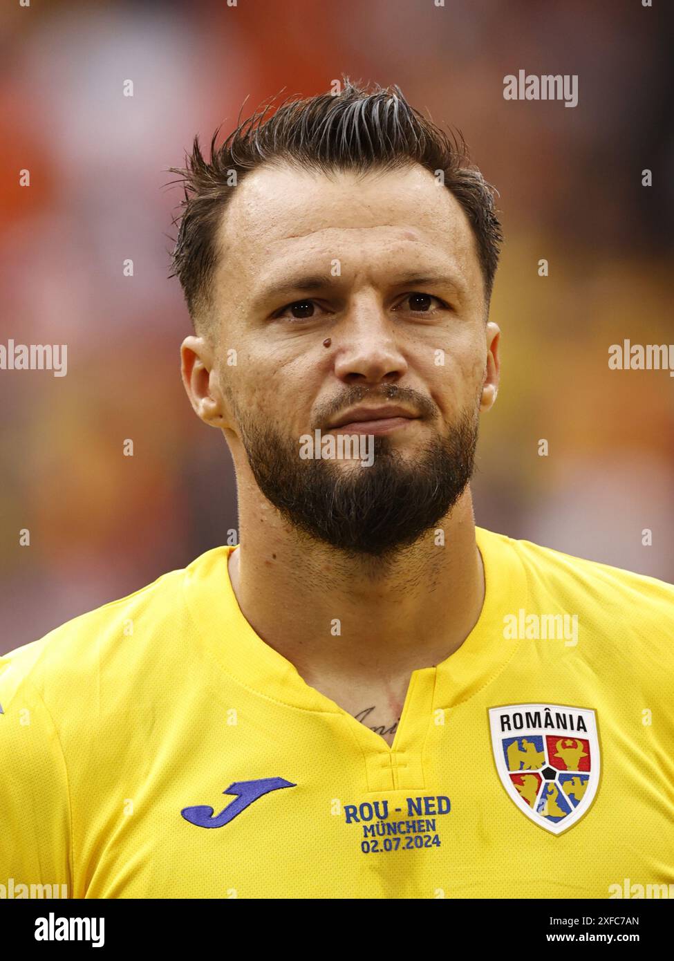 MUNICH - Vasile Mogos of Romania during the UEFA EURO 2024 round of 16 ...