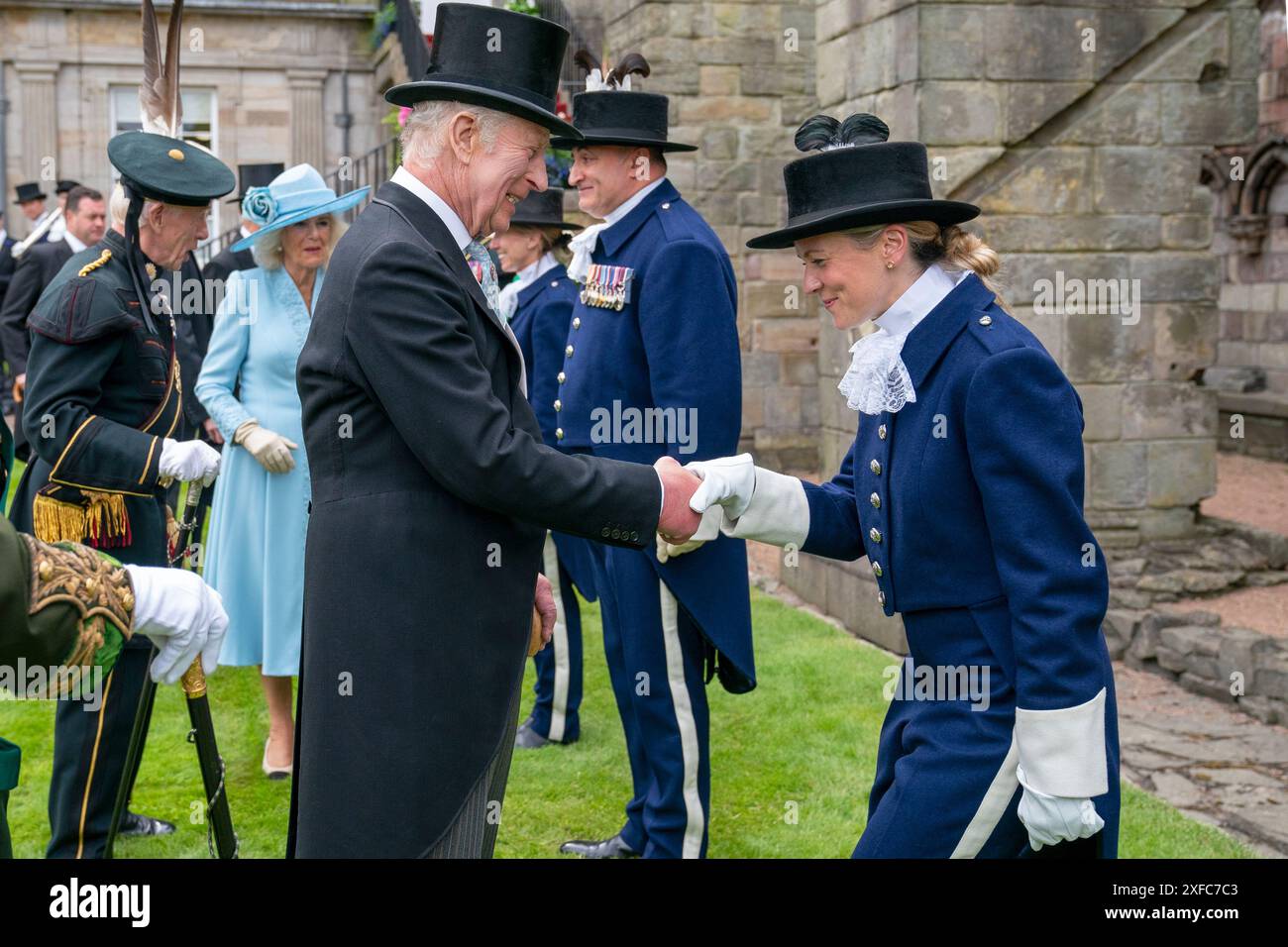 King Charles III meets Victoria Webber, one of the first female High ...