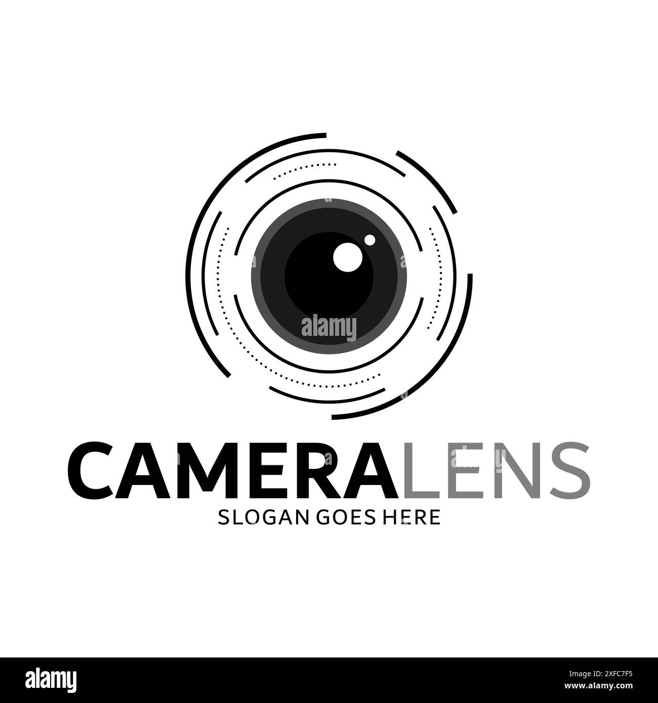 photography camera lens logo vector minimalist illustration design ...