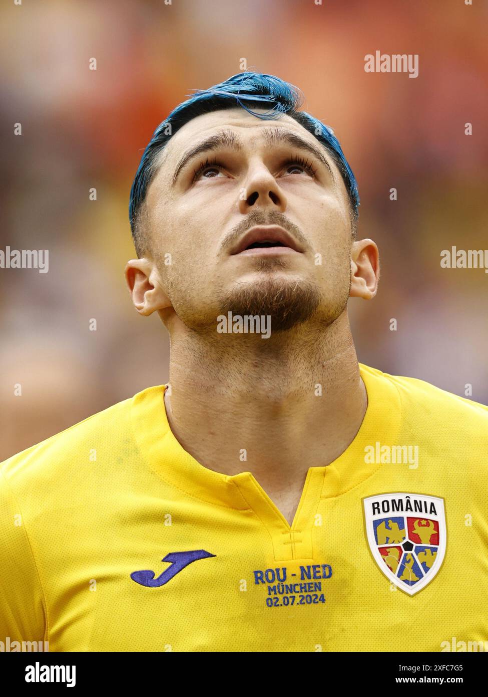 MUNICH - Andrei Rațiu of Romania during the UEFA EURO 2024 round of 16 ...