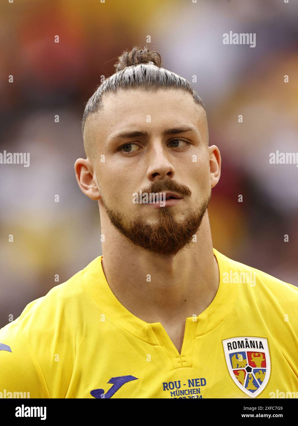 MUNICH - Radu Dragusin of Romania during the UEFA EURO 2024 round of 16 ...