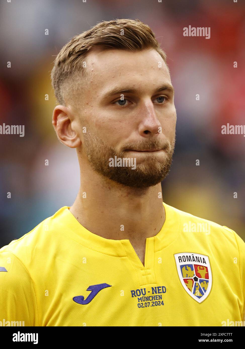 MUNICH - Denis Dragus of Romania during the UEFA EURO 2024 round of 16 ...