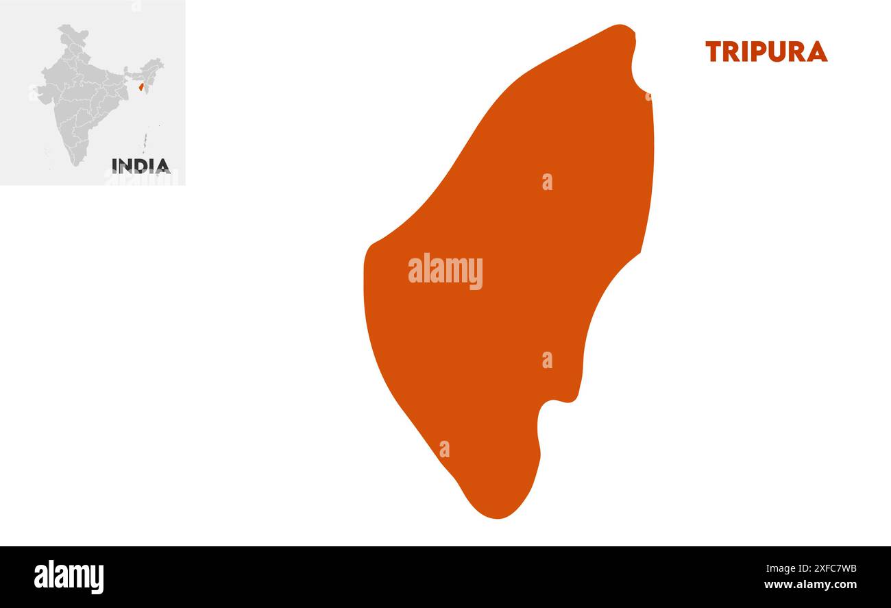 Tripura administrative map1, State of India, Republic of India ...