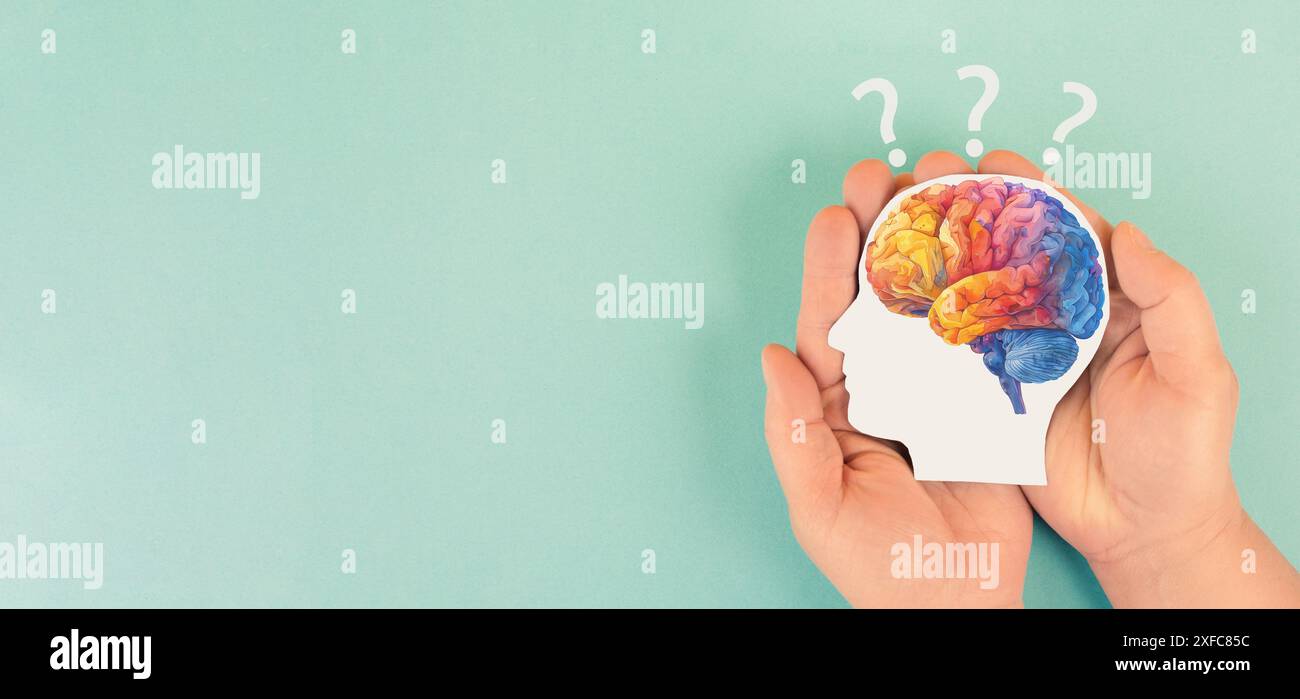 Question mark brain hi-res stock photography and images - Alamy