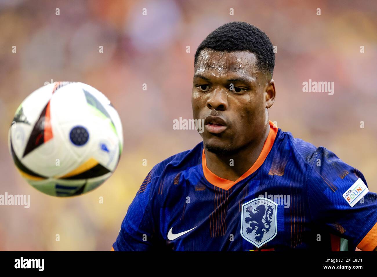 MUNICH - Denzel Dumfries of Holland during the UEFA EURO 2024 round of ...