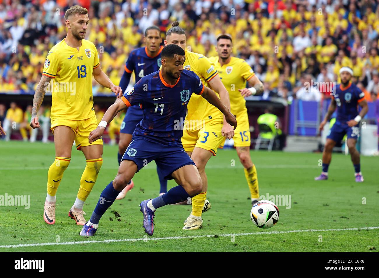 Munich, Germany. 02nd July, 2024. Soccer, UEFA Euro 2024, European Championship, Romania ...