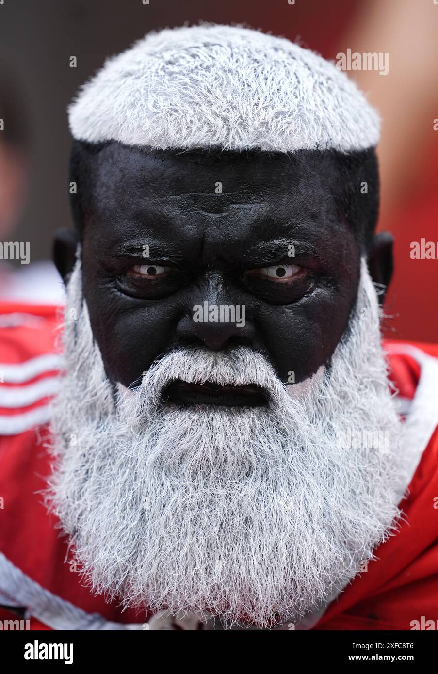 Turkey and Besiktas fan Necdet Olcerman, known as Udineco, in the ...
