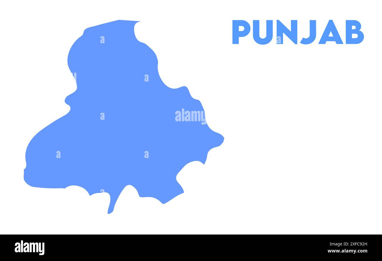Punjab vector map1, State of India, Republic of India, government ...