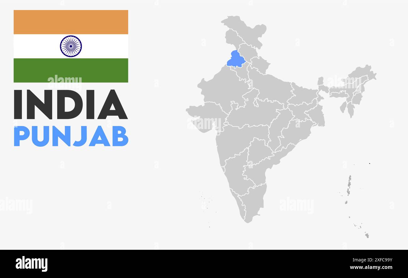 Punjab Map image1, State of India, Republic of India, government ...