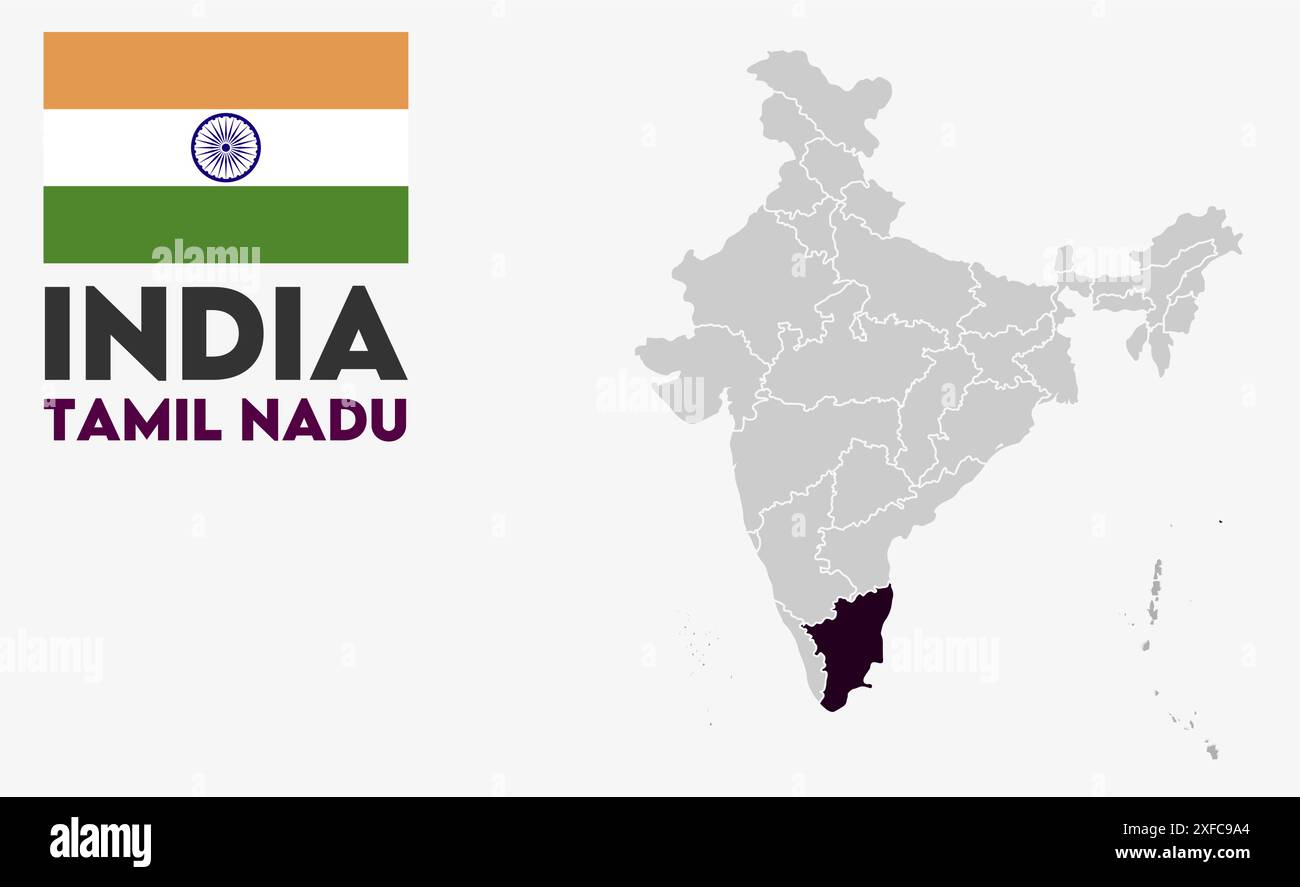 Tamil Nadu Map image1, State of India, Republic of India, government ...