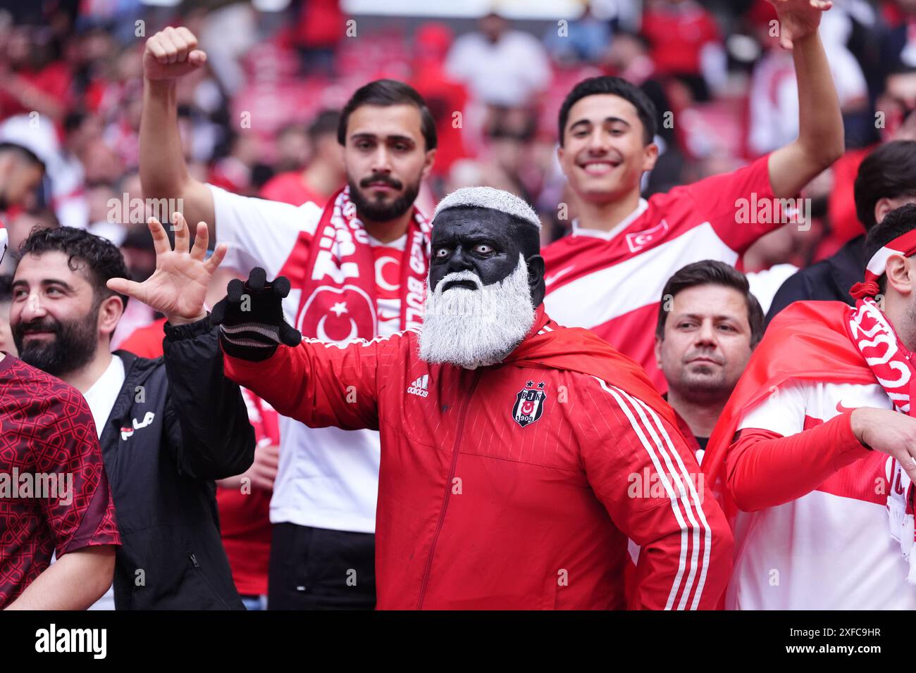 Turkey fans in the stands ahead of the UEFA Euro 2024, round of 16 ...