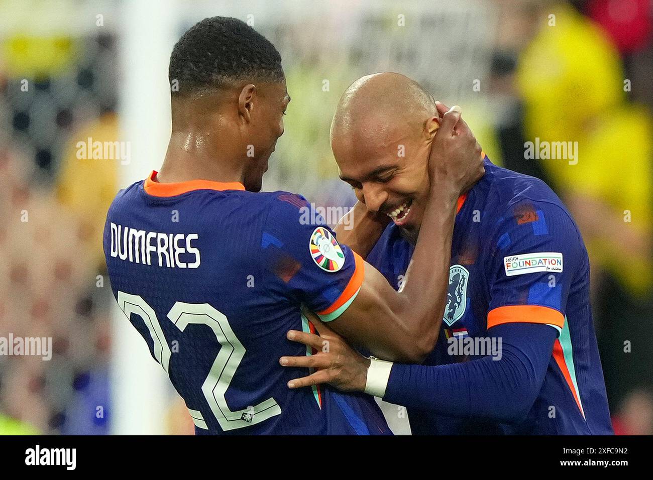 Munich, Germany. 02nd July, 2024. Donyell Malen of the Netherlands and ...