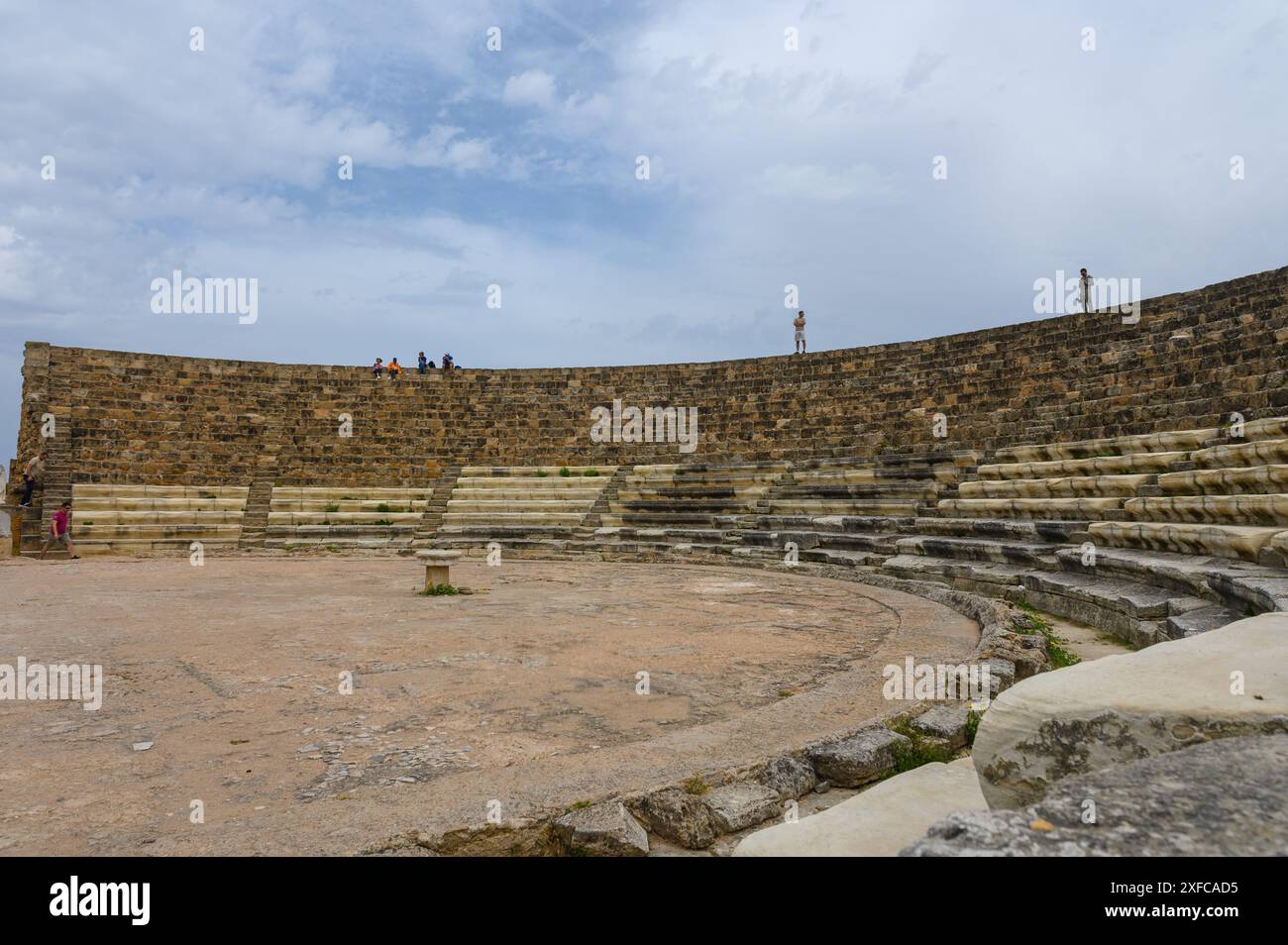 amphitheater in an ancient ruined city, reconstruction, restoration 12 ...