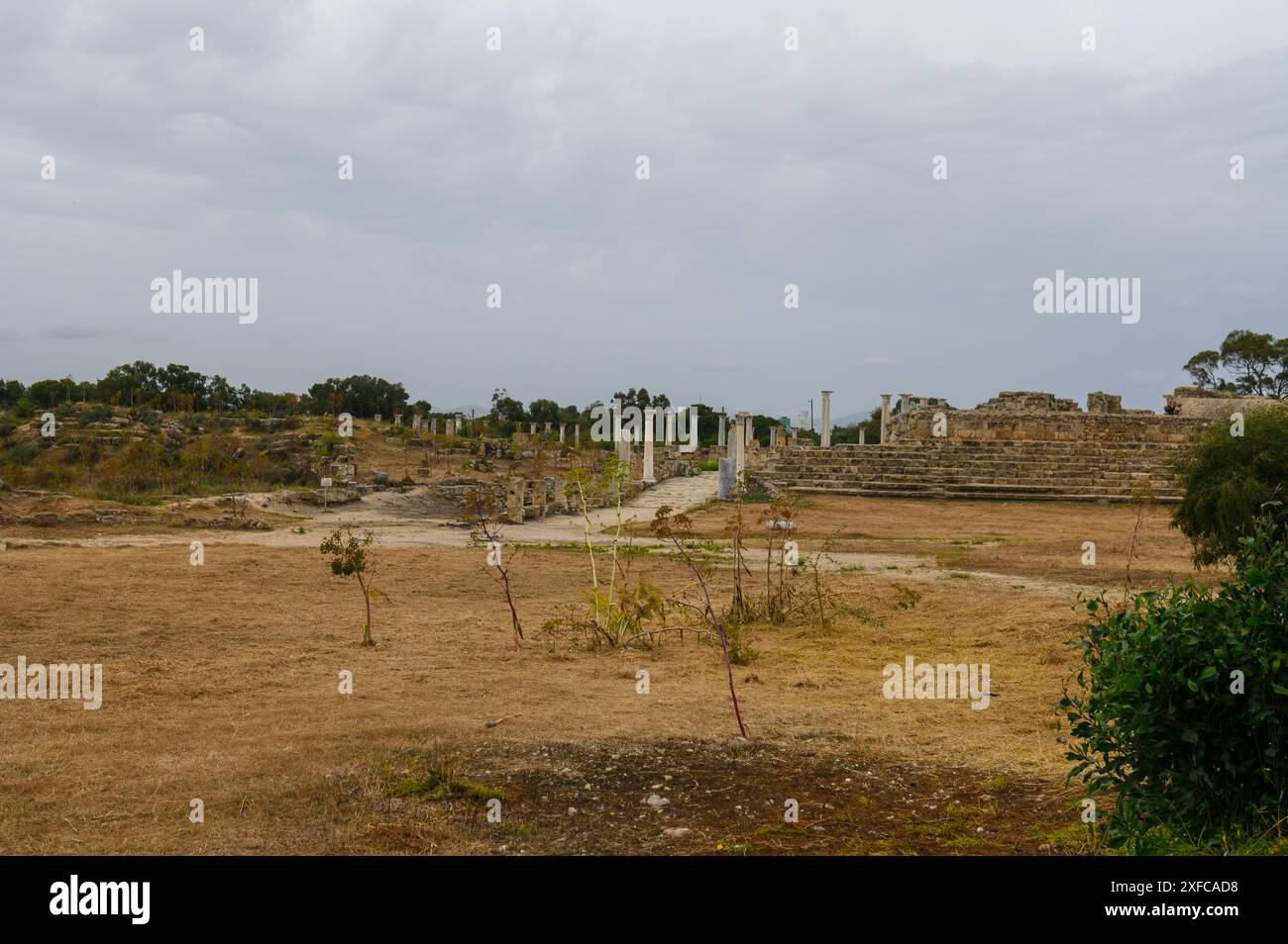 abandoned excavations in an ancient ruined city, Cyprus. bad attitude ...