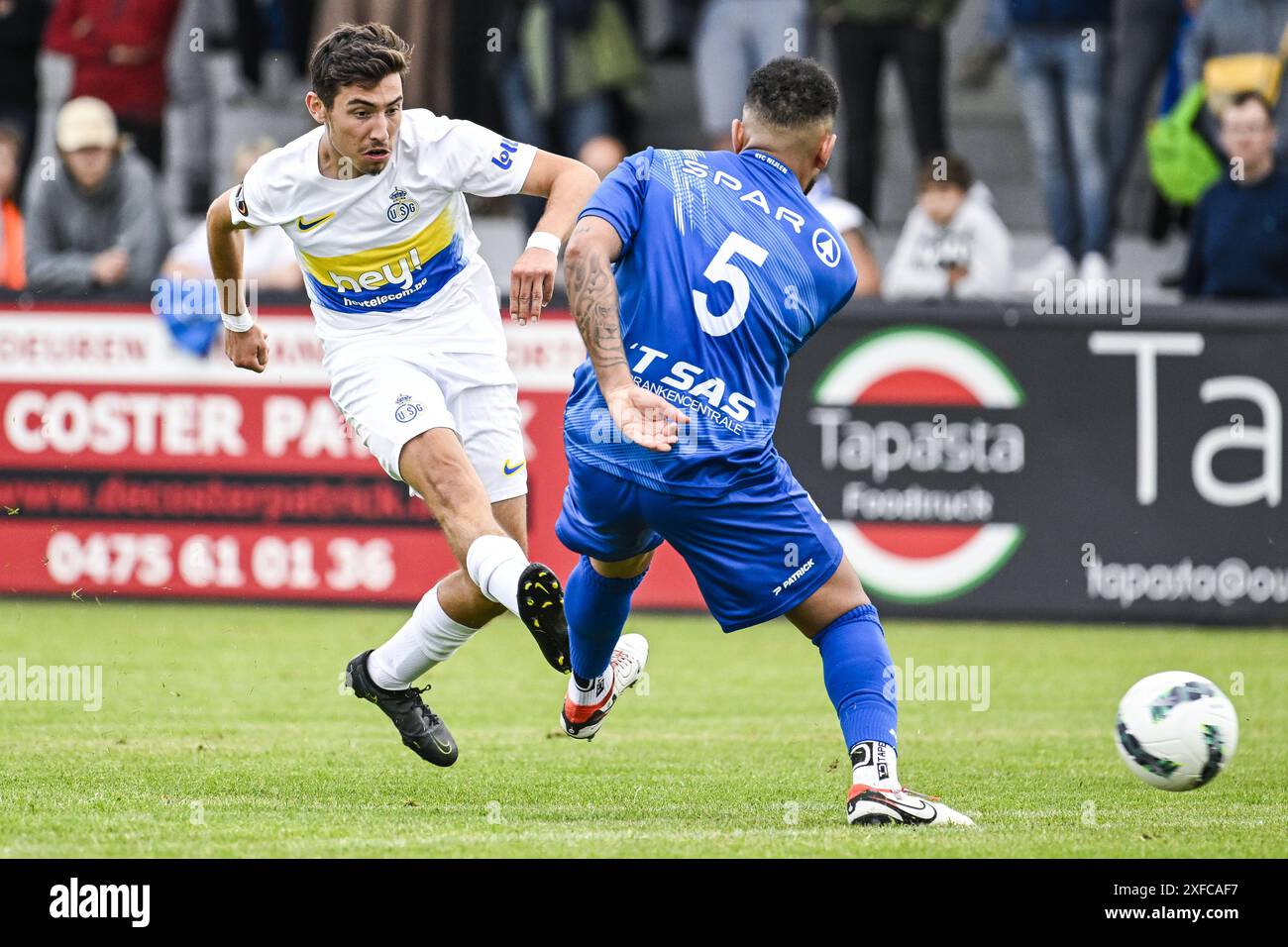 Nijlen, Belgium. 02nd July, 2024. Union's Mateo Rivera Delph pictured in action during a ...
