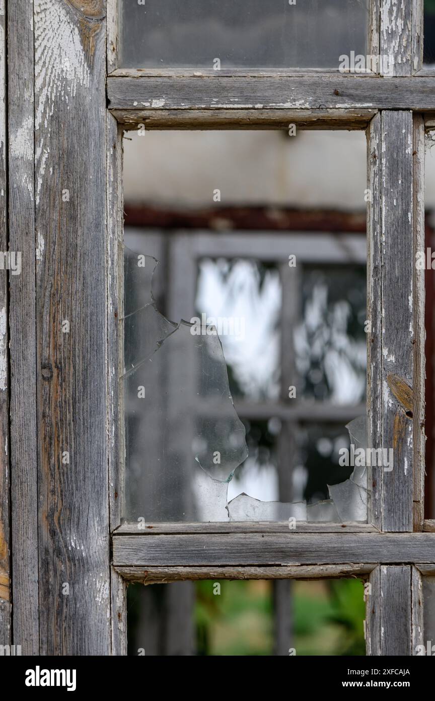 Broken Glass Window Bullet Shooting impact hole cracks 1 Stock Photo ...