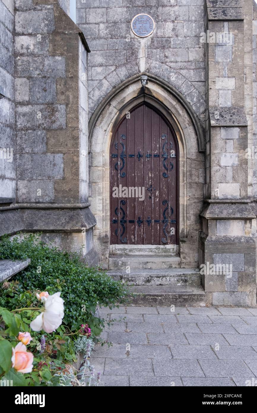 Exit door wood church hi-res stock photography and images - Alamy