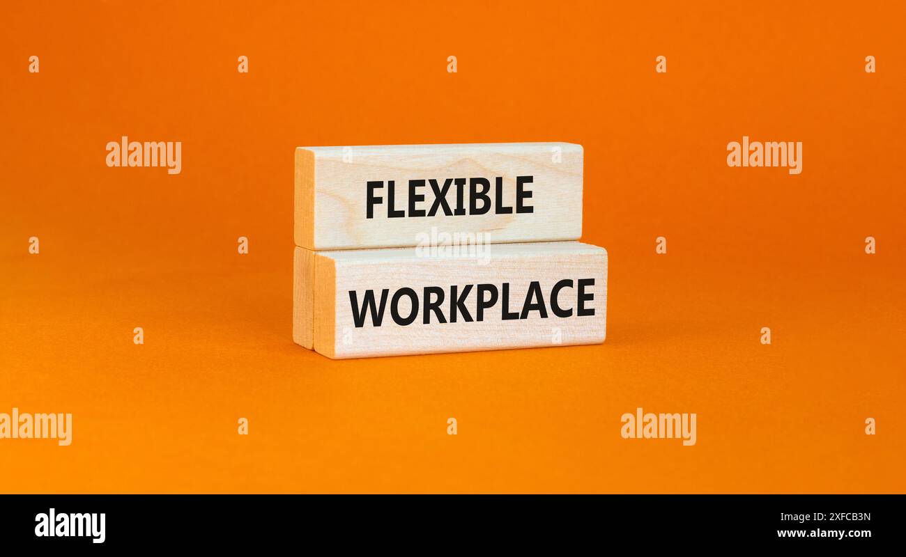 Flexible workplace symbol. Concept words Flexible workplace on ...