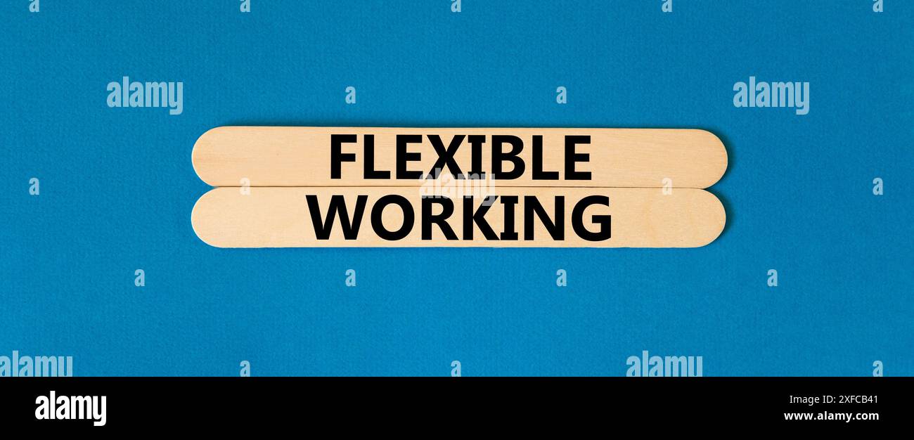 Flexible working symbol. Concept words Flexible working on beautiful ...