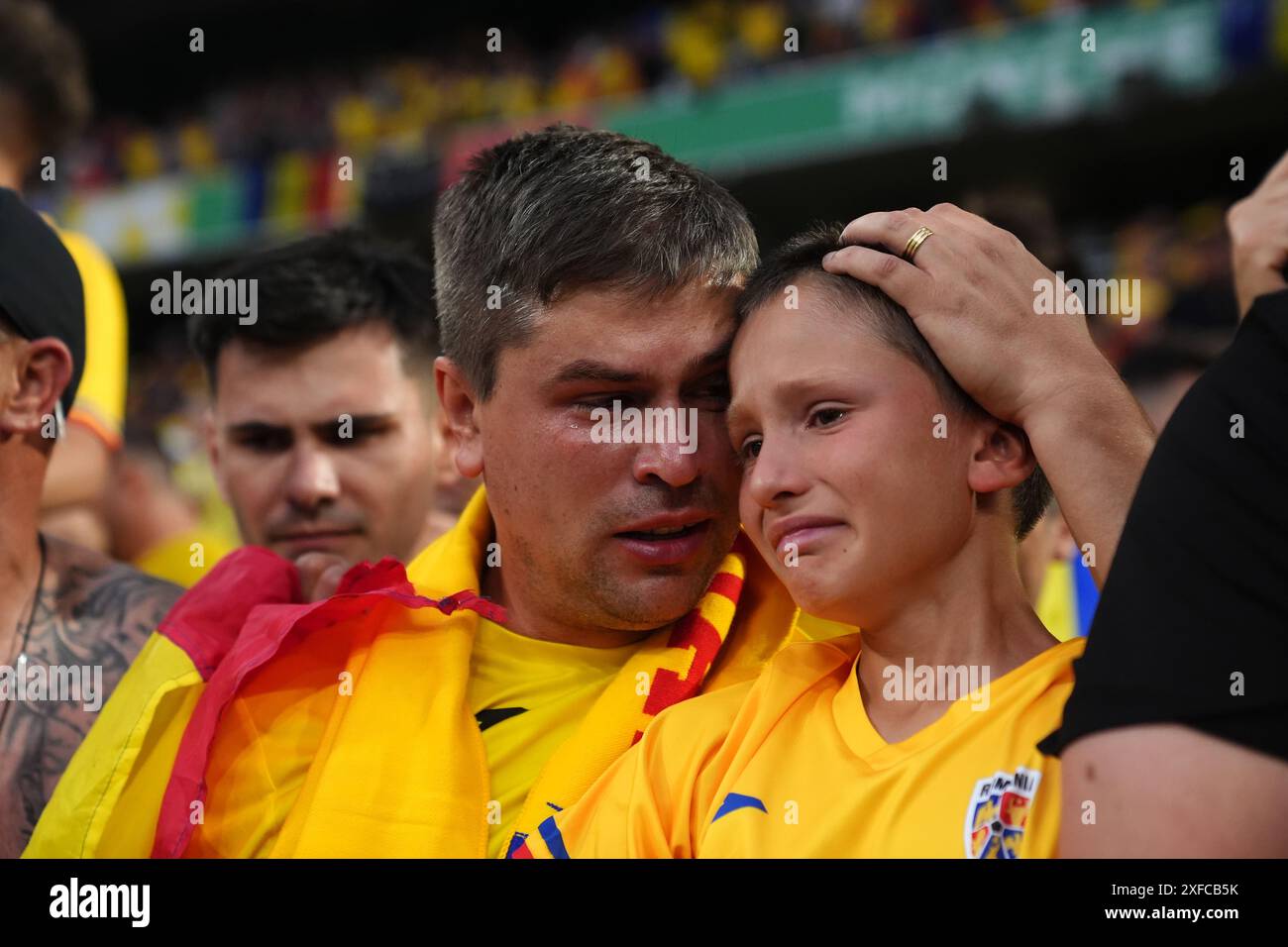 Romania fans dejected following the UEFA Euro 2024, round of 16 match ...
