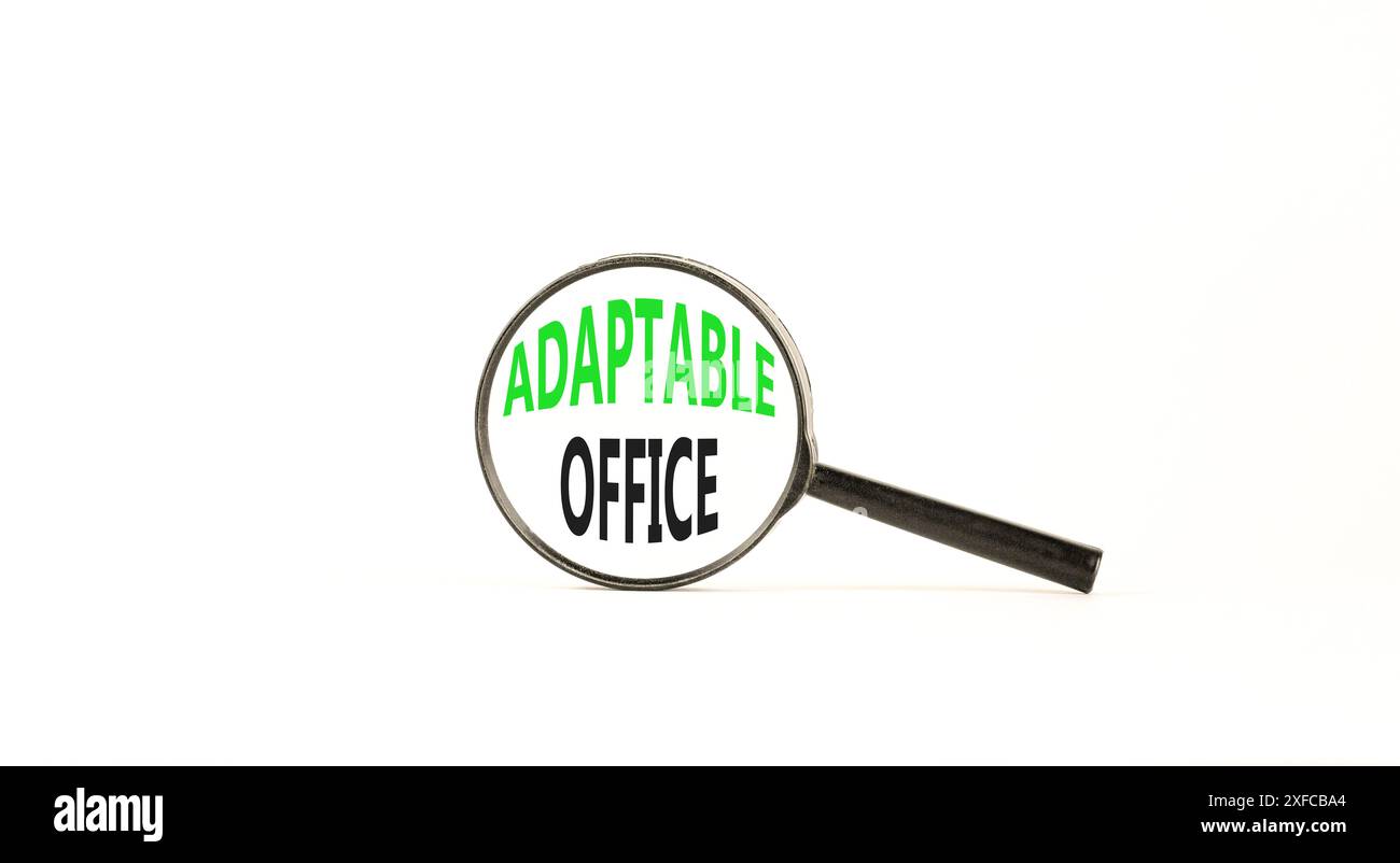 Adaptable office symbol. Concept words Adaptable office in beautiful ...