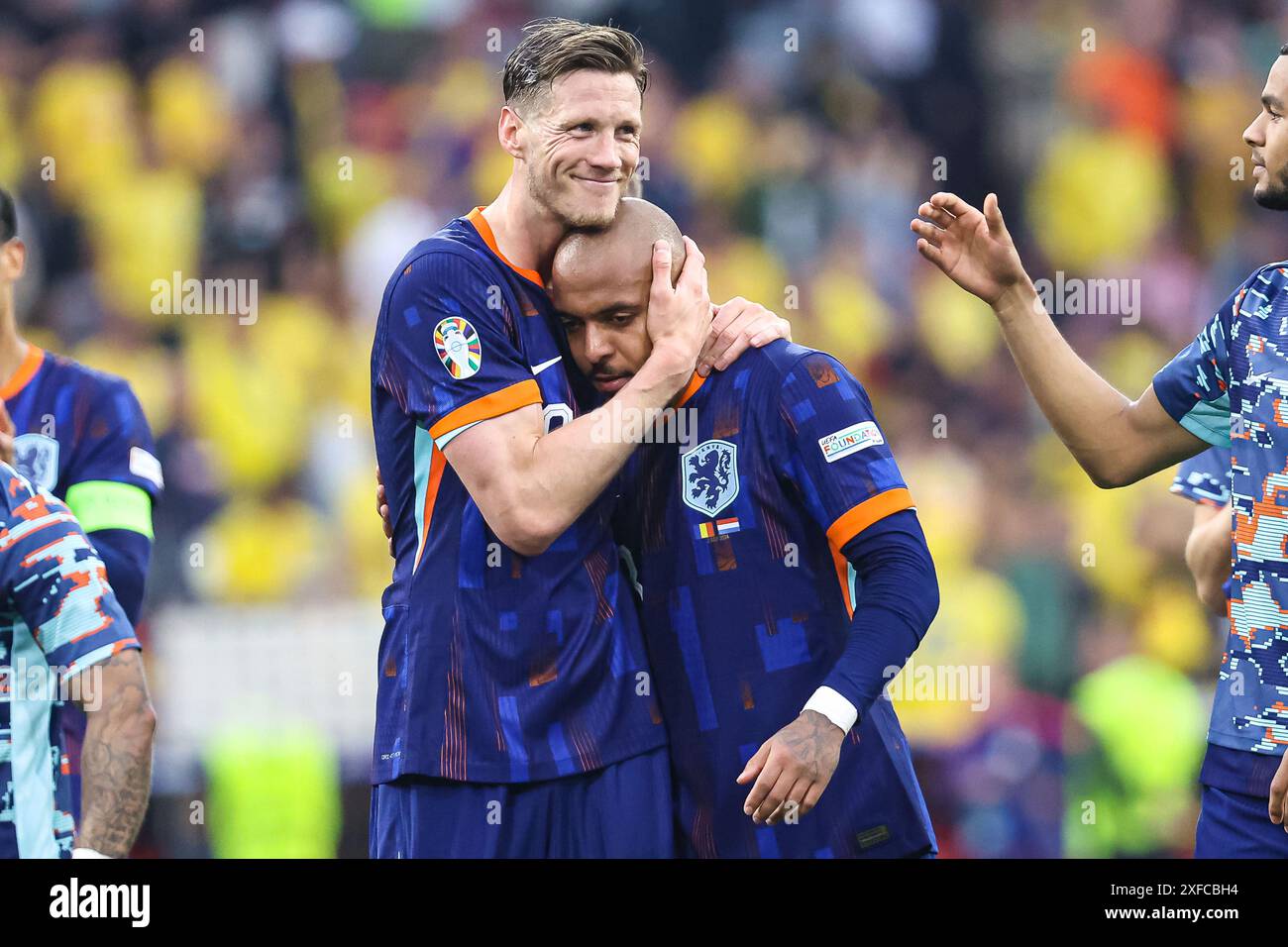 Endstand 3.0 Niederlande besiegt Rumaenien und ist im Viertelfinale Wout Weghorst (Niederlande ...