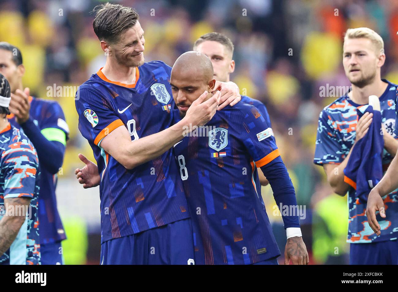 Endstand 3.0 Niederlande besiegt Rumaenien und ist im Viertelfinale Wout Weghorst (Niederlande ...