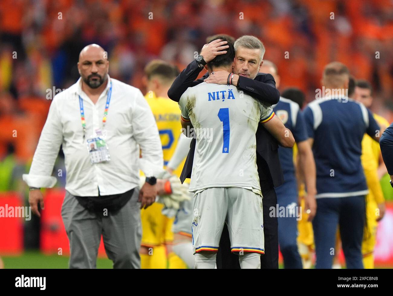Romania euro 2024 hugs hi-res stock photography and images - Alamy
