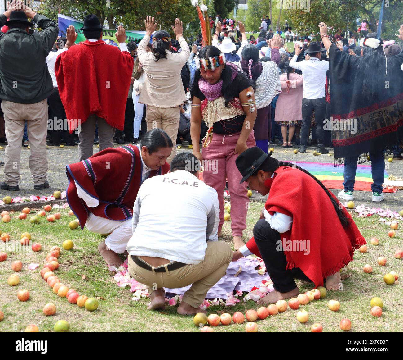 INDIGENAS CONSULTA PREVIA Quito, Tuesday, July 2, 2024 Sit-in and March ...