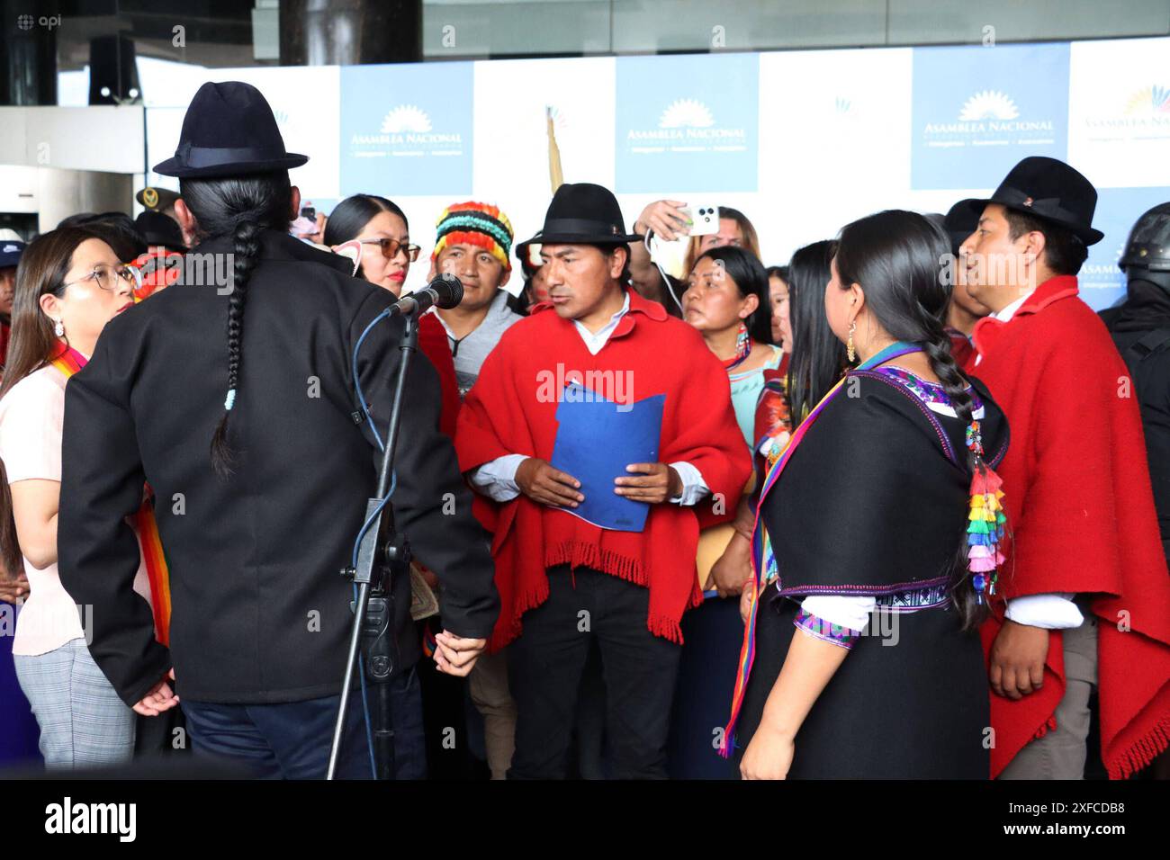 INDIGENAS CONSULTA PREVIA Quito, Tuesday, July 2, 2024 Sit-in and March ...