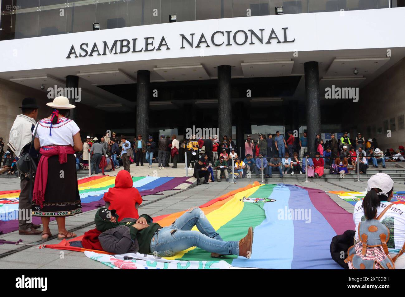 INDIGENAS CONSULTA PREVIA Quito, Tuesday, July 2, 2024 Sit-in and March ...
