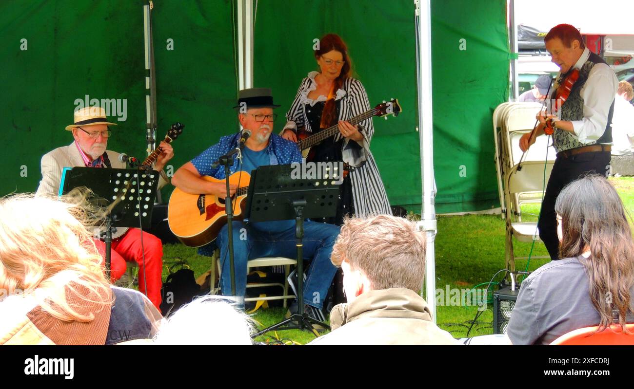 Live music at the -Kirkcudbright Steam Punk festival, Scotland, June ...