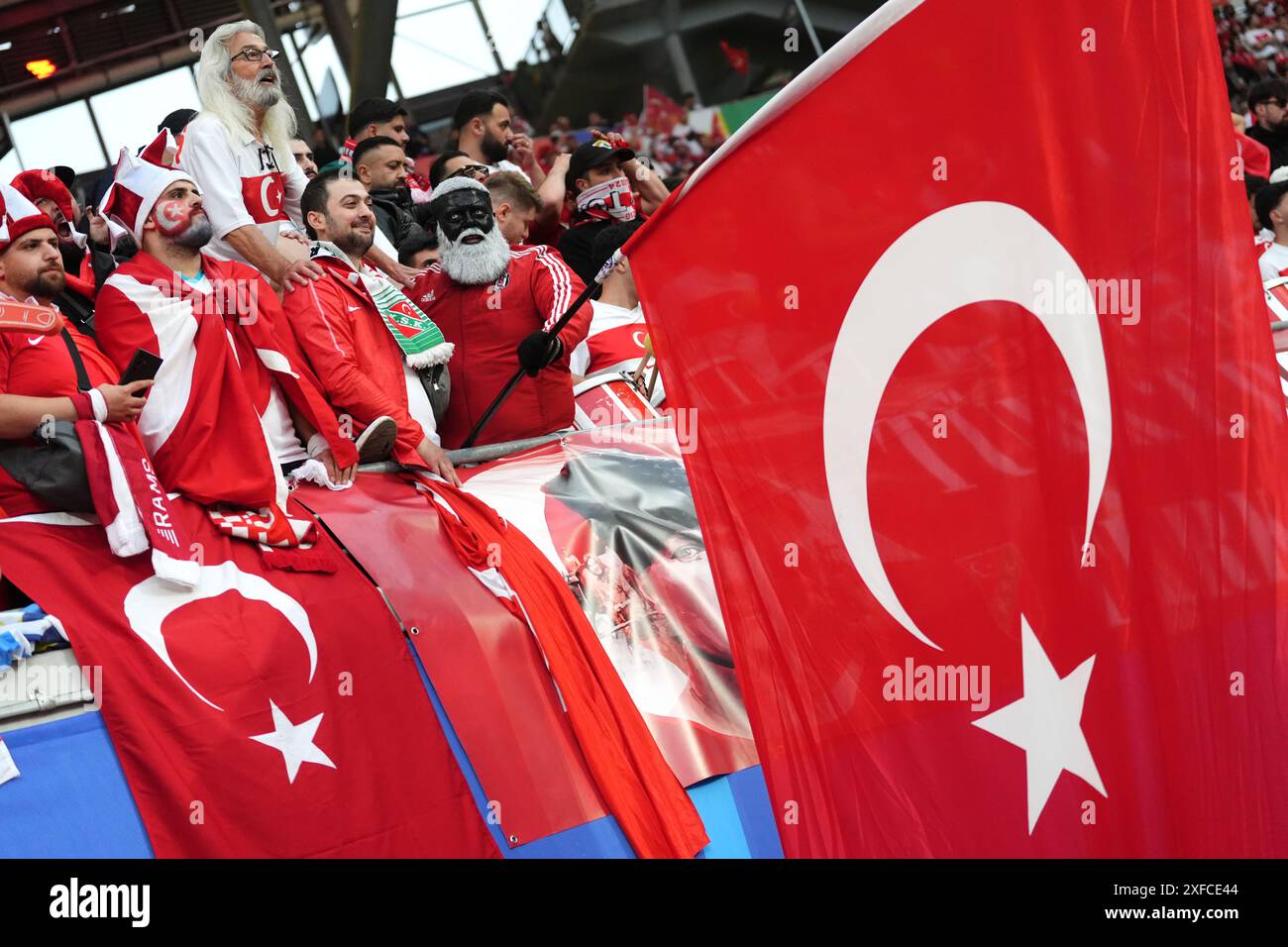 Turkey fans in the stands ahead of the UEFA Euro 2024, round of 16 ...