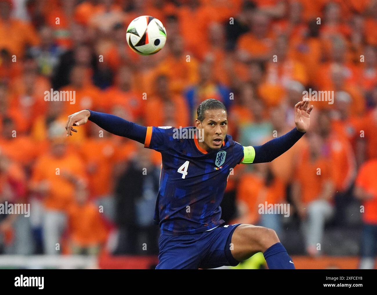 Netherlands's Virgil van Dijk during the UEFA Euro 2024, round of 16 ...