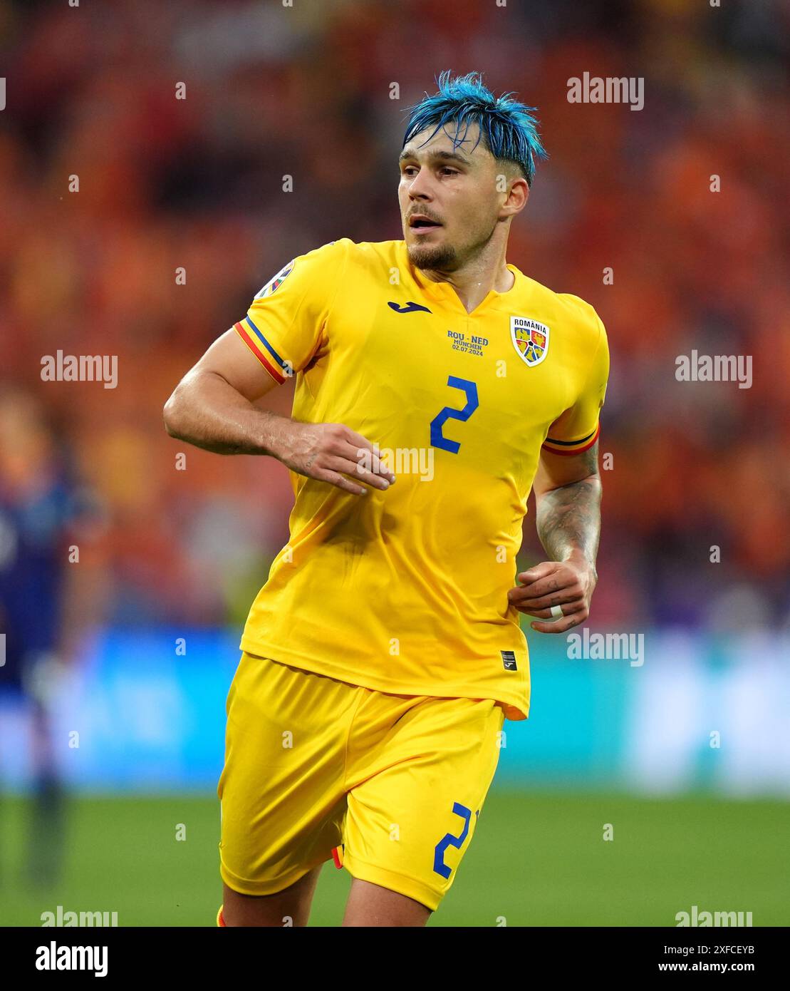 Romania's Andrei Ratiu during the UEFA Euro 2024, round of 16 match at ...