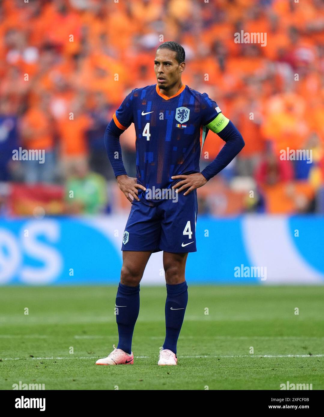 Netherlands's Virgil van Dijk during the UEFA Euro 2024, round of 16 ...