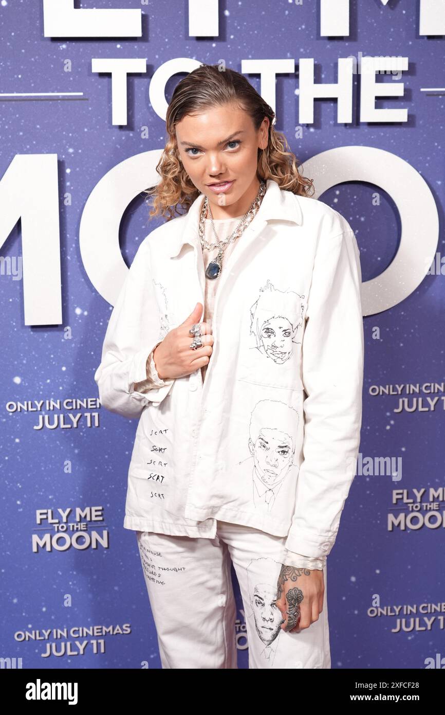Becca Dudley attends the gala screening of Fly Me to The Moon at the ...
