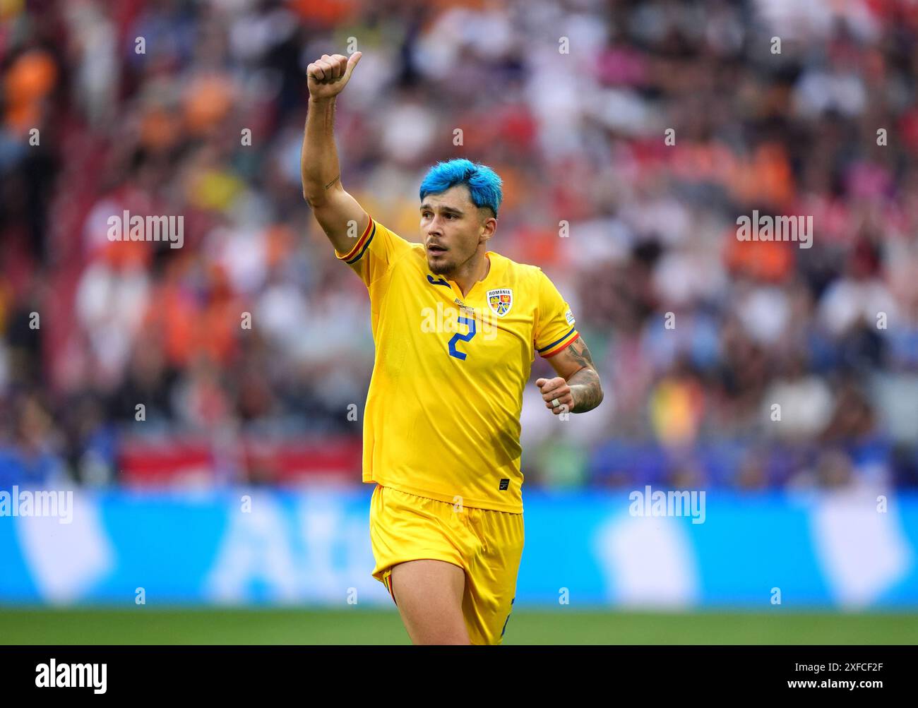 Romania's Andrei Ratiu during the UEFA Euro 2024, round of 16 match at ...