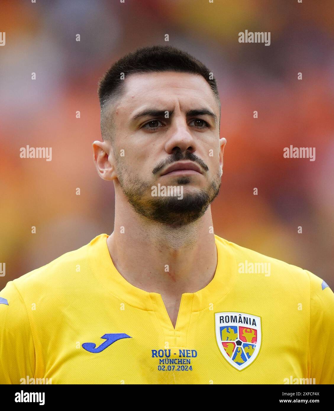 Romania's Andrei Burca during the UEFA Euro 2024, round of 16 match at ...