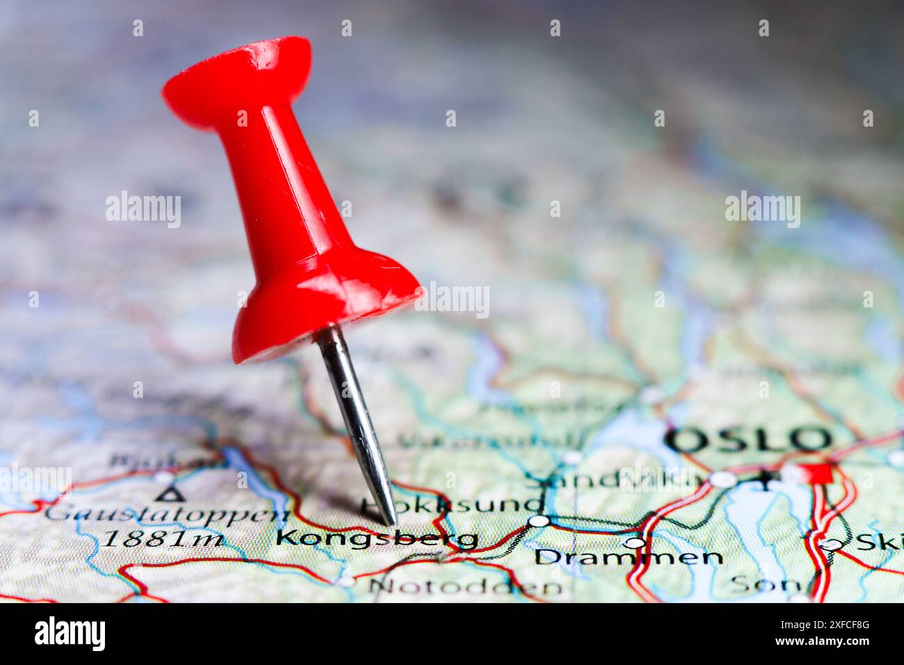Kongsberg map hi-res stock photography and images - Alamy