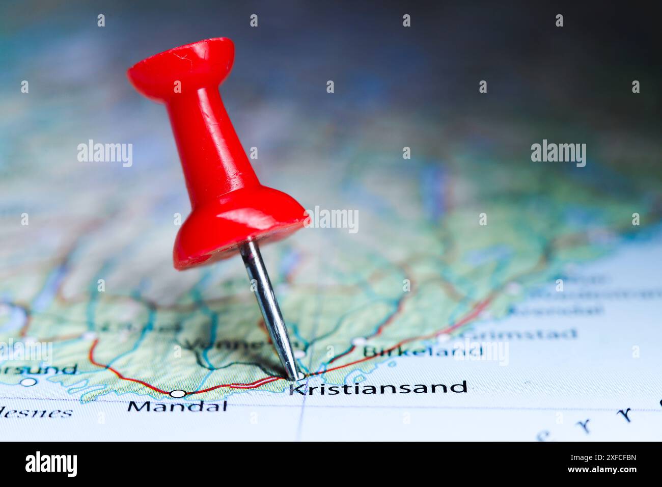 Map of kristiansand hi-res stock photography and images - Alamy