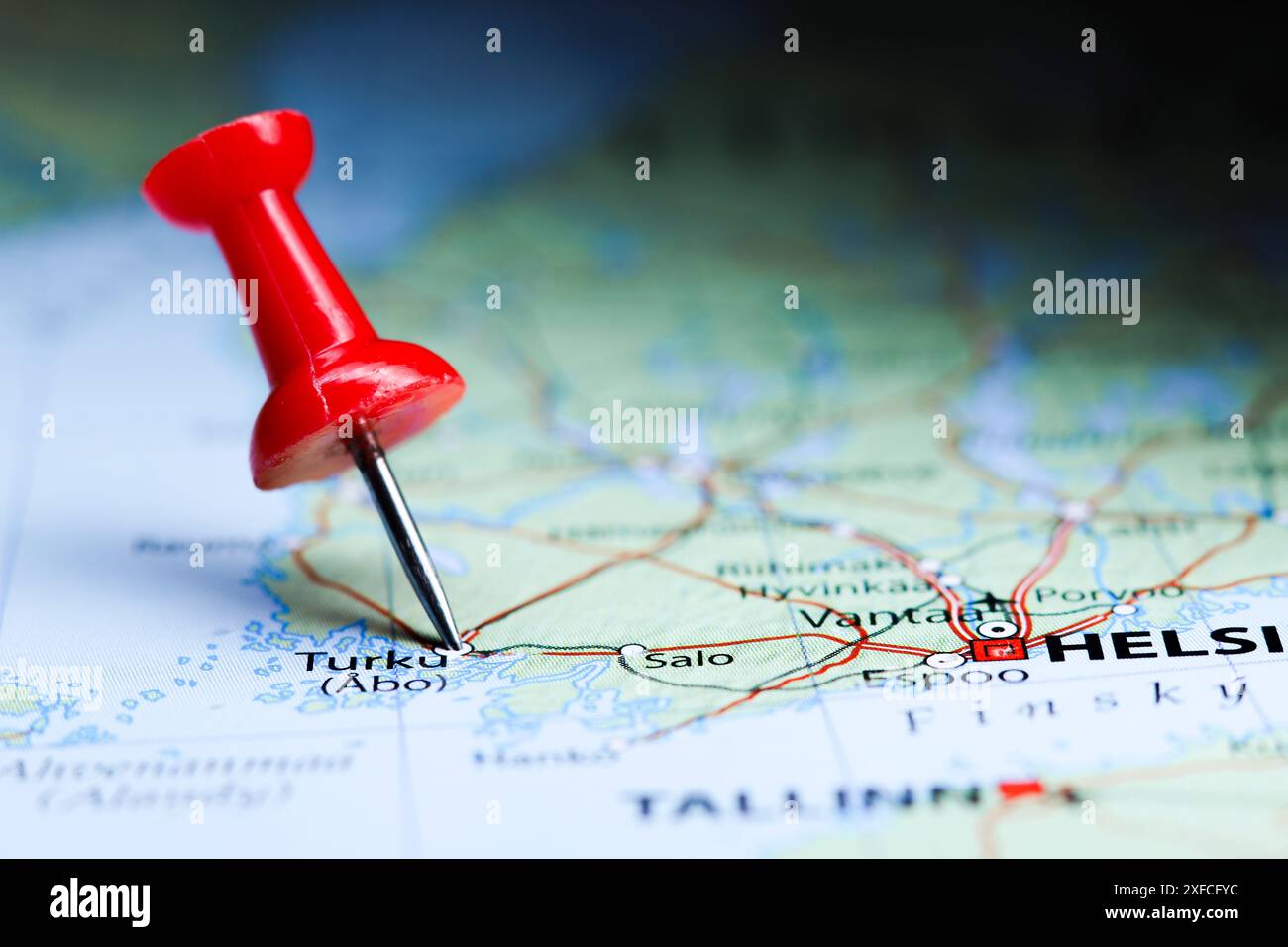 Turku map hi-res stock photography and images - Alamy