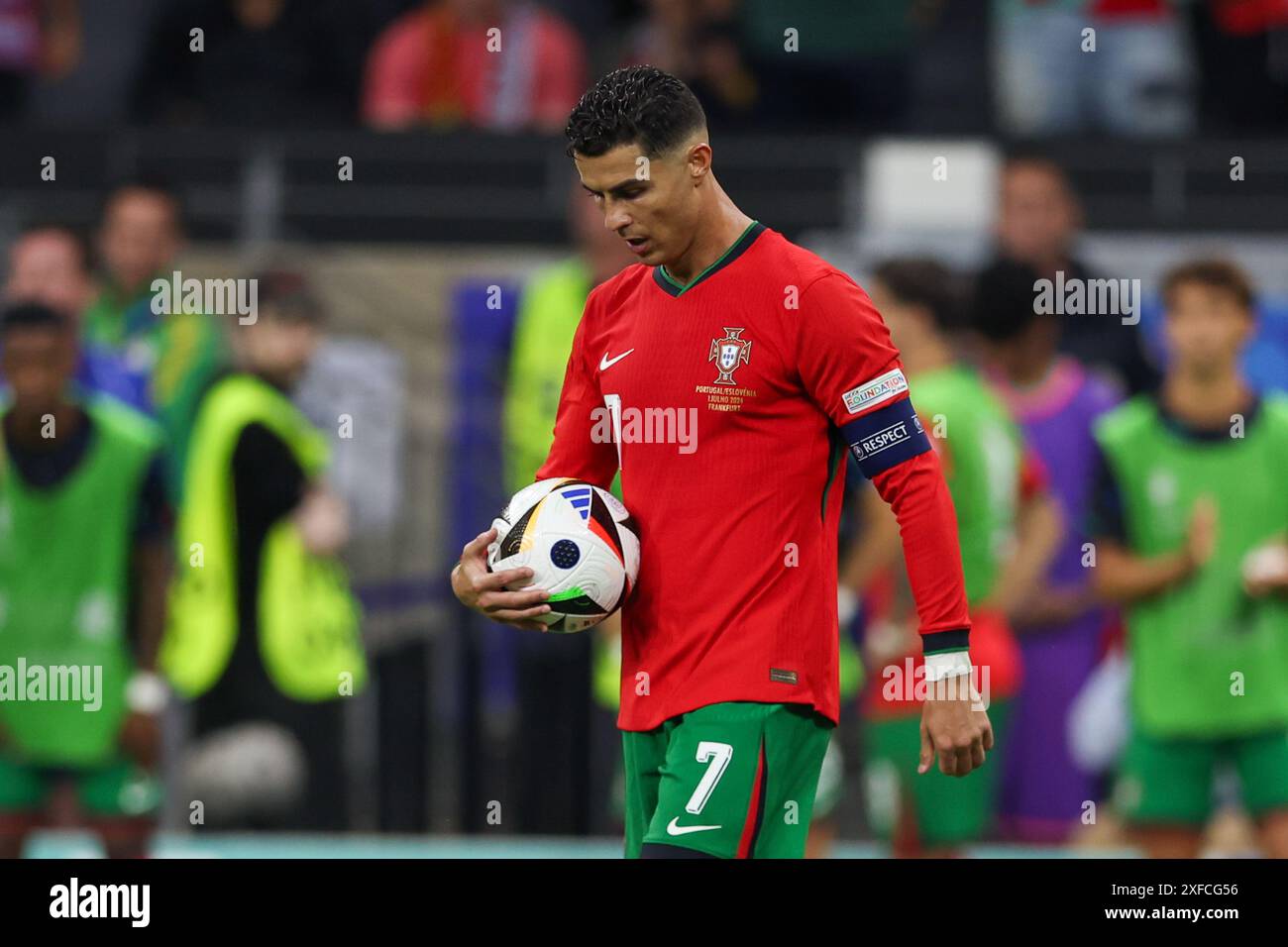 Cristiano Ronaldo of Portugal seen during the UEFA EURO 2024 match ...